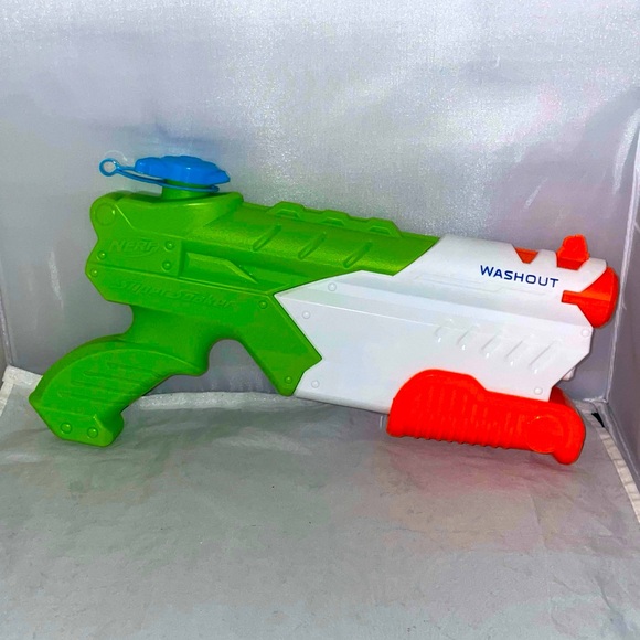 Nerf | Toys | Nerf Super Soaker Washout Hasbro Toy White Green Water ...